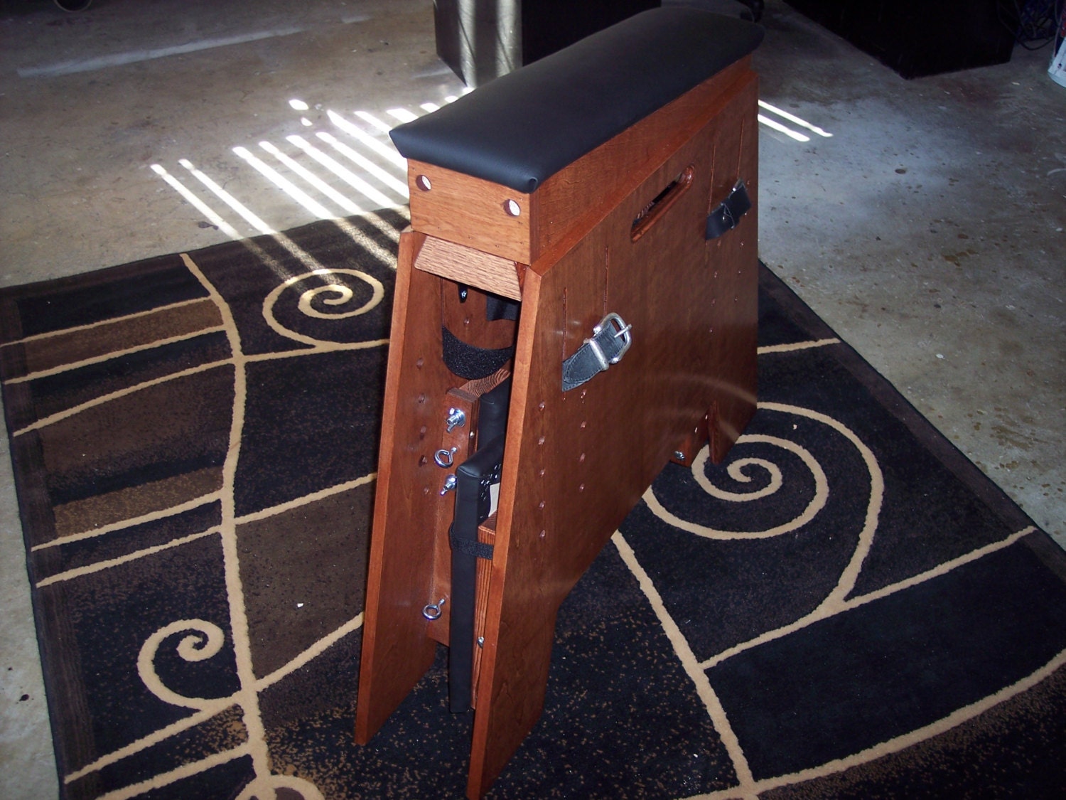 Dungeon/sex Furniture BDSM Bench Chestnut Red W/ Black - Etsy