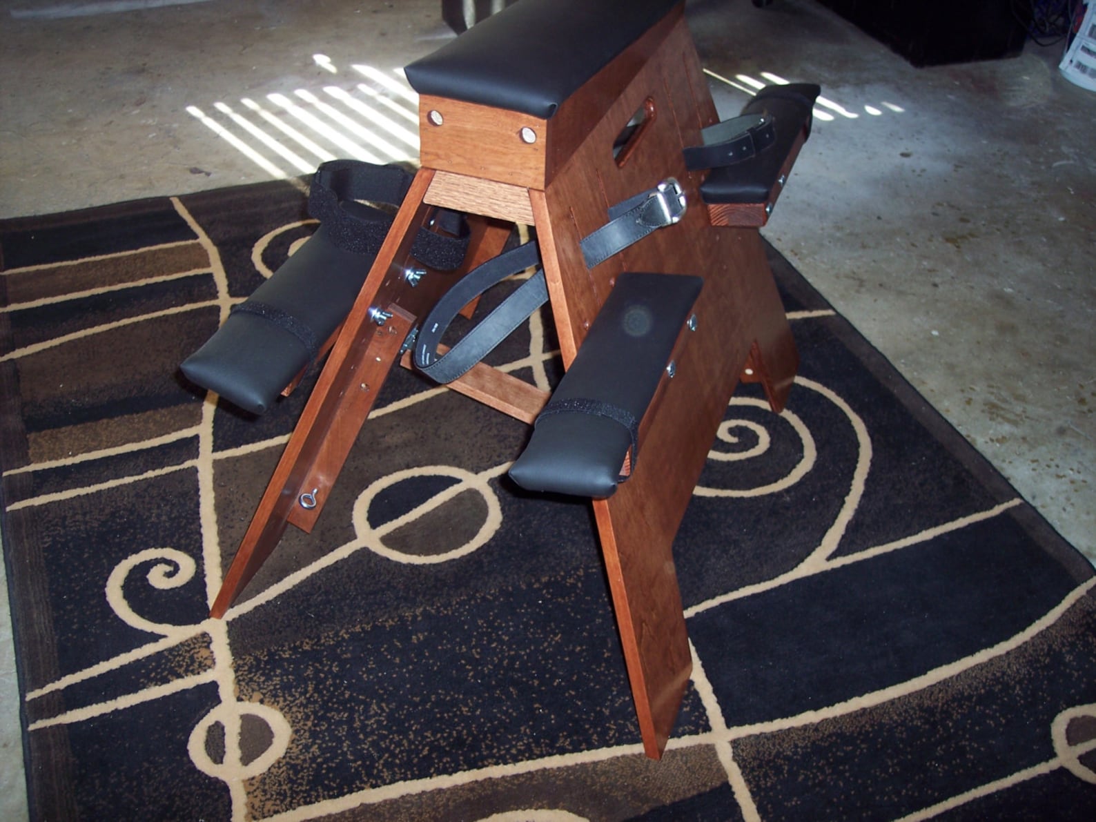 Dungeon/Sex Furniture BDSM Bench Chestnut Red w/ black | Etsy