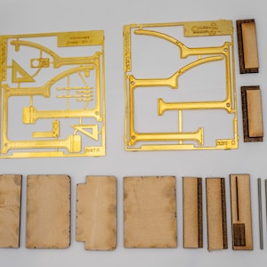 Miniature 1/12 Scale School Desk DIY Kit - Ironworks & Black Country ...