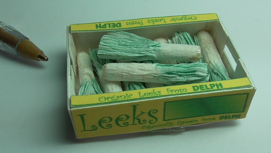 1/12 Scale Dolls House Food Leeks in Printed Carton - PC136 - Etsy