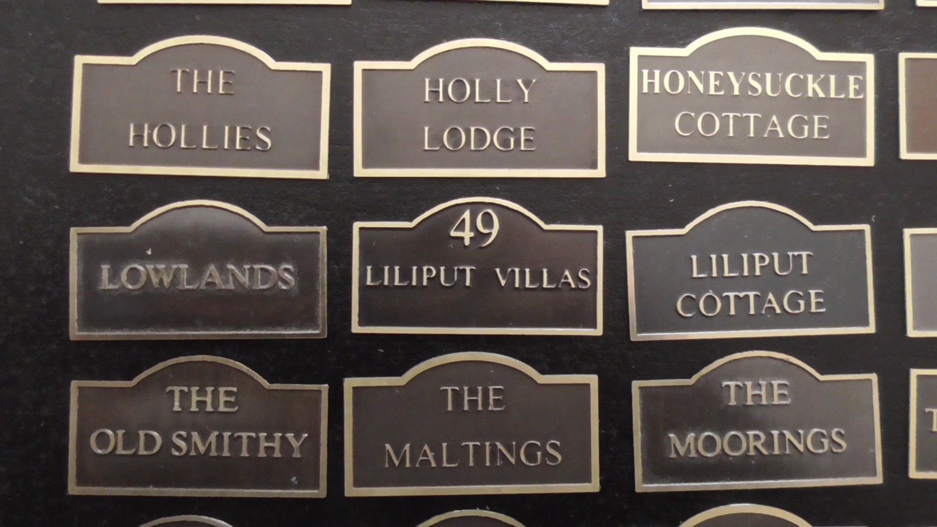 12th Scale House Name Signs 21 X38 by Ironwork and Black - Etsy UK