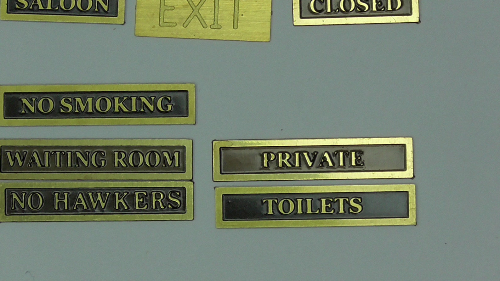 12th Scale Small Signs Choose Which Sign You Require by Ironwork ...