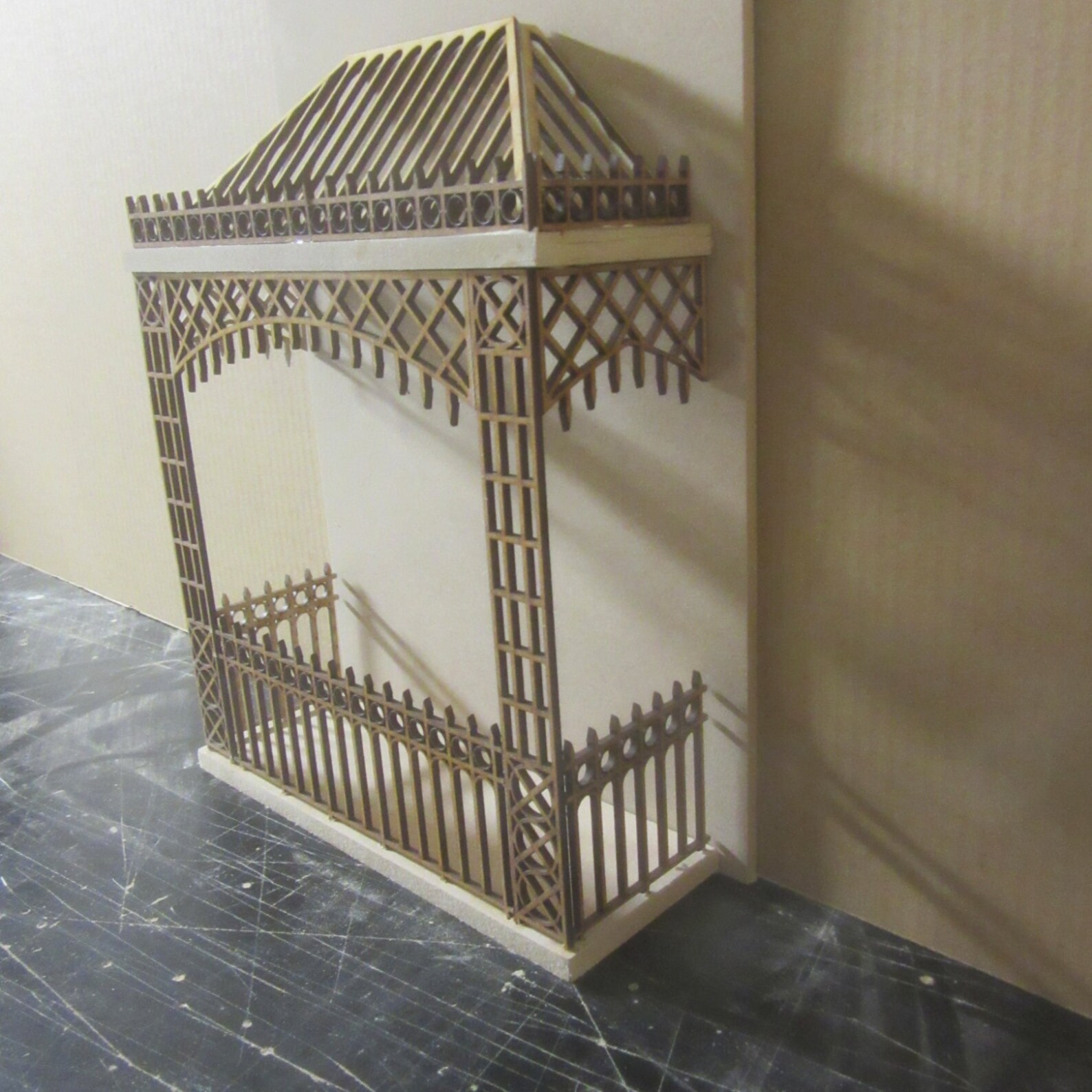 Dolls House 12th Scale Balcony Kit (single) Designed as Ironwork ...
