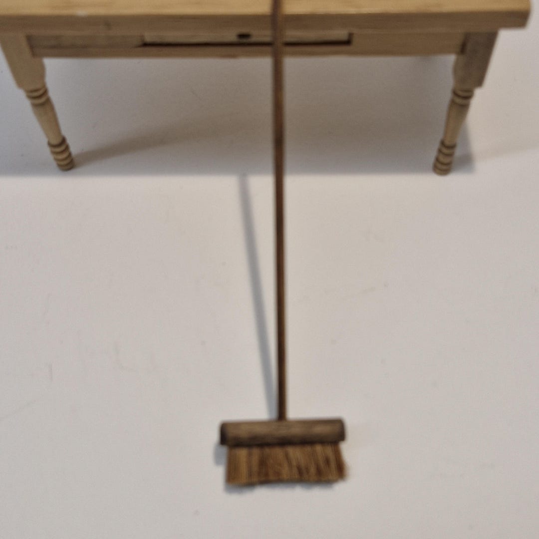 1/12 Scale Dolls House Miniature, Broom Wooden R09 - Etsy