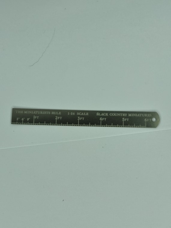 A Scaled Ruler for 24th Scale Black Country Miniatures. Ruler - Etsy
