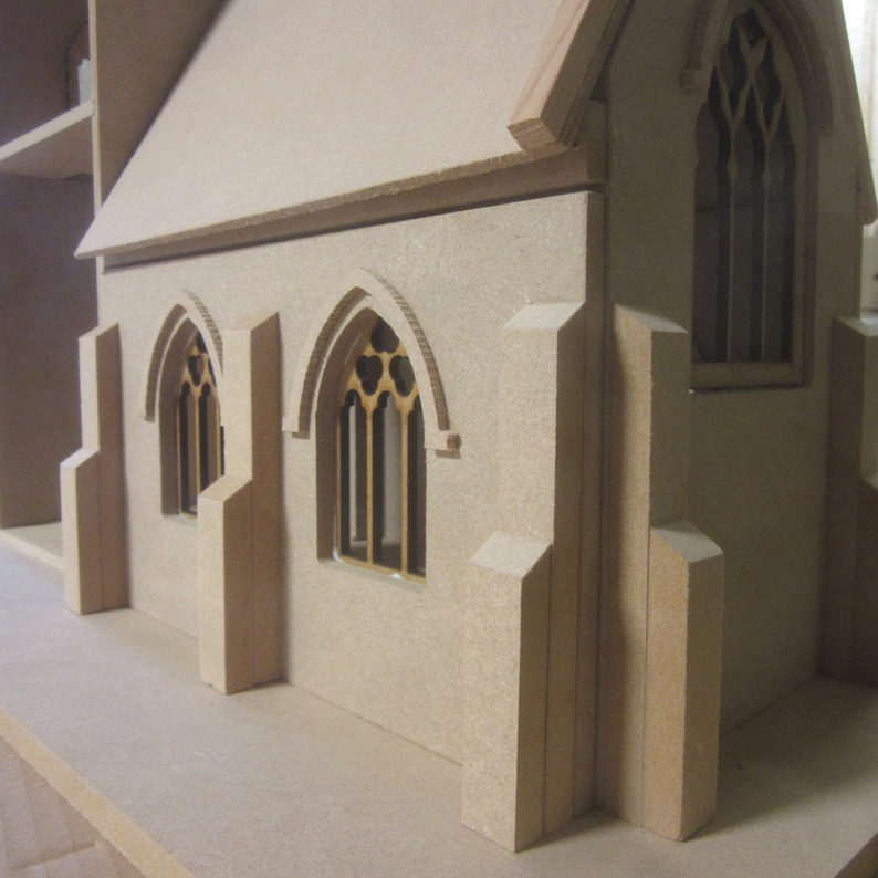 Dolls House 1/12 Scale Village Church Kit Including Extension - Etsy