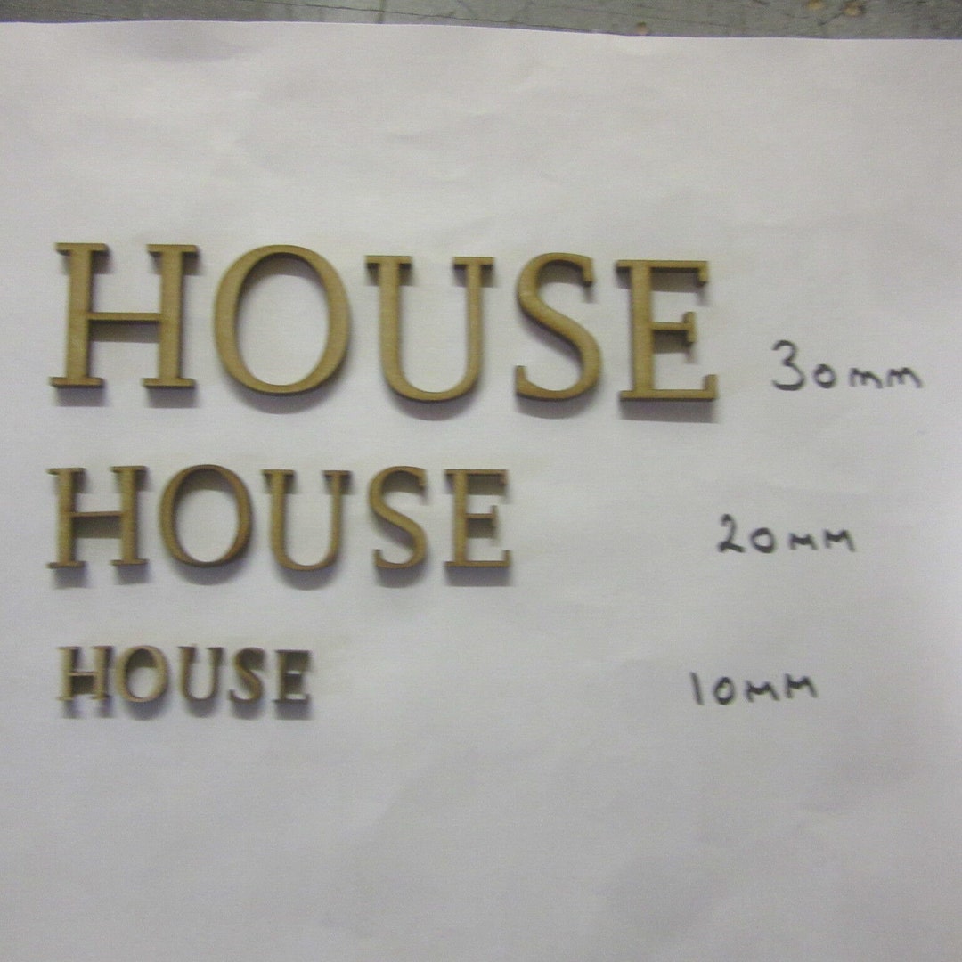 12th Scale 30mm High Mdf Letters for Shop Signs X 6 DHD980 - Etsy