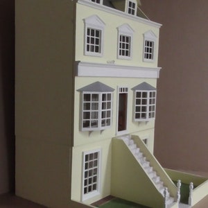 12th Scale Vintage Dolls House Decorated Dolls House Bay Windows KRM11 ...