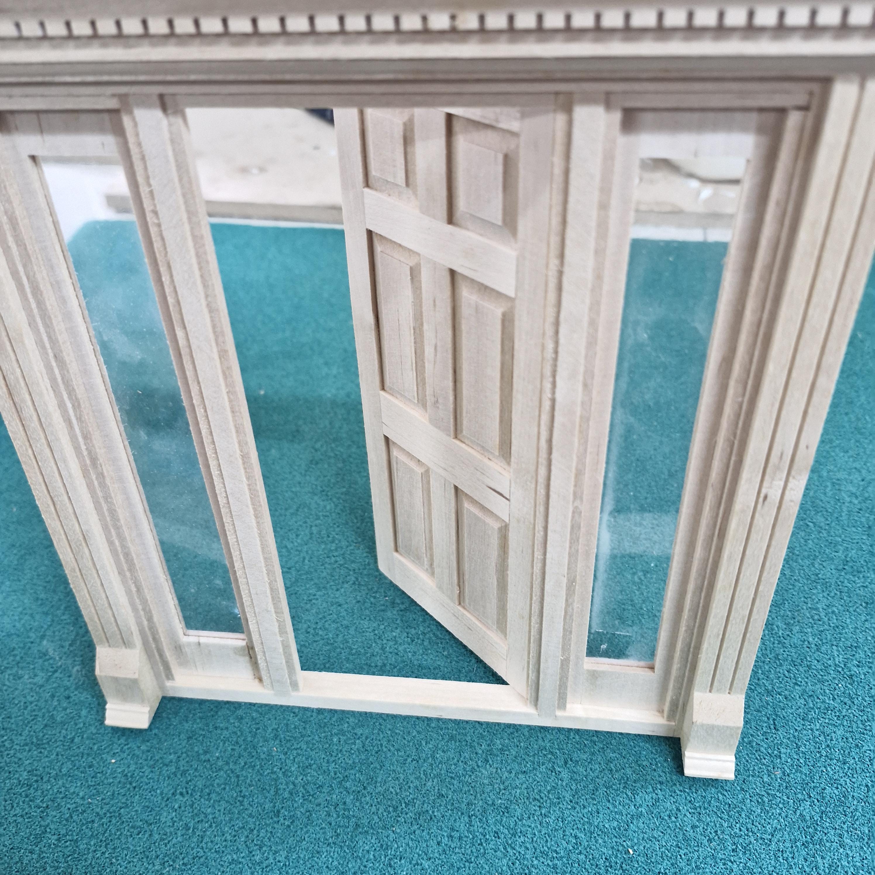 Dolls House 1:12 Scale Large Front Door With Fanlights DIY6010 - Etsy