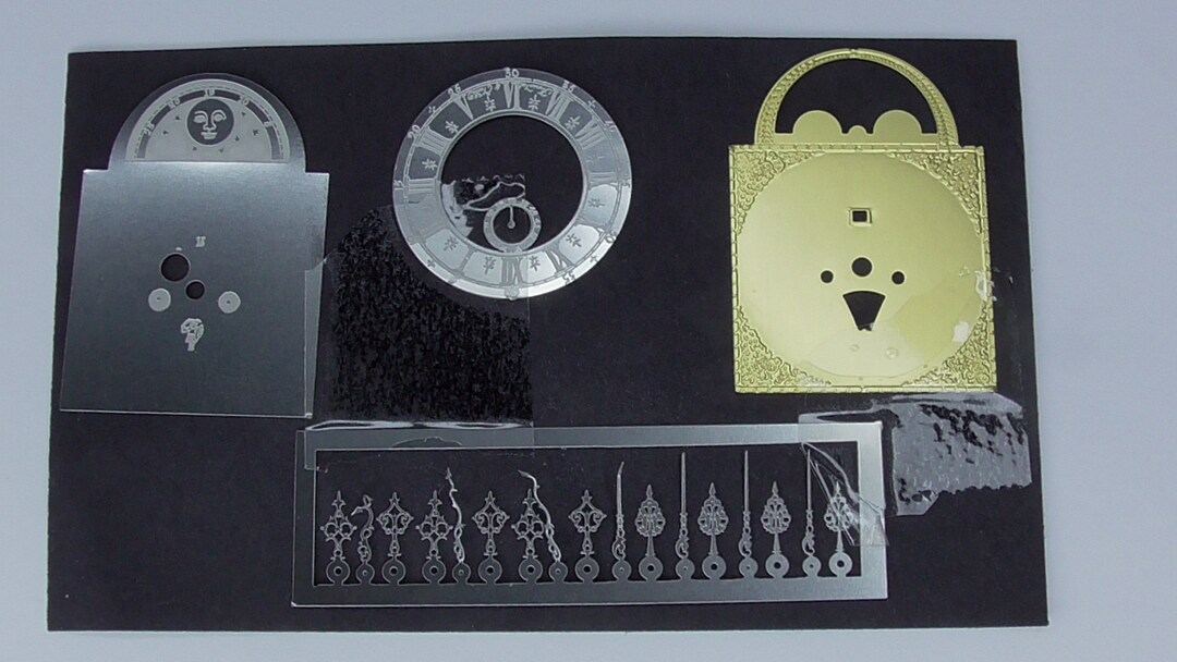 12th Scale Miniature Clock Face With Hands Large by Ironwork - Etsy UK