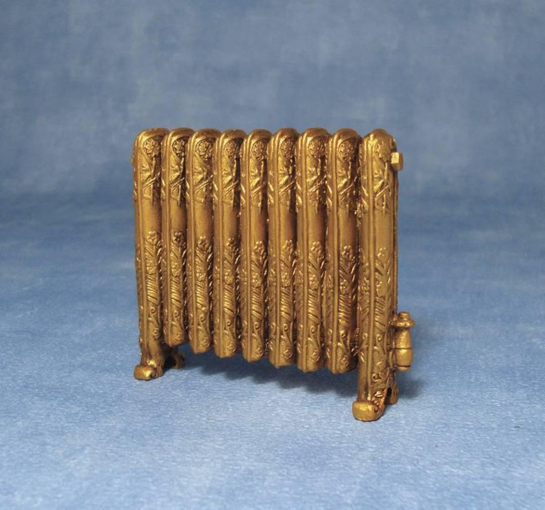 1/12 Dolls House Miniature Antique Gold Radiator D2329 - Etsy