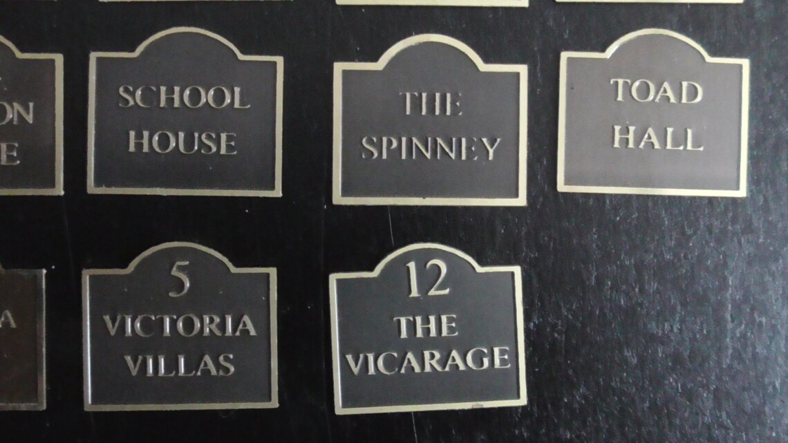12th Scale House Name Signs 26 X 29 by Ironwork and Black Country ...