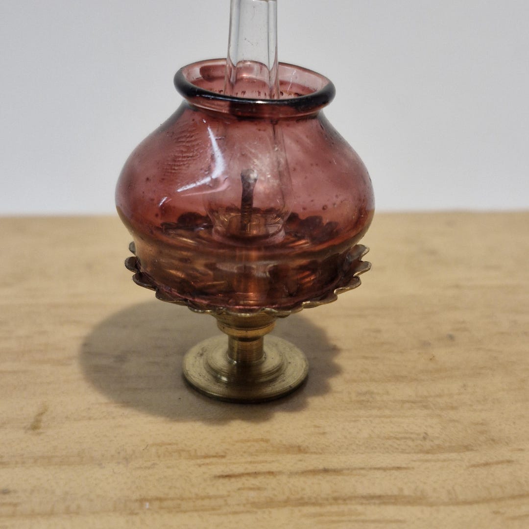 12th Scale Dolls House Glass Oil Lamp Quality Item RA44 - Etsy