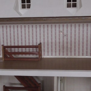 12th Scale Vintage Dolls House Decorated Dolls House Bay Windows KRM11 ...