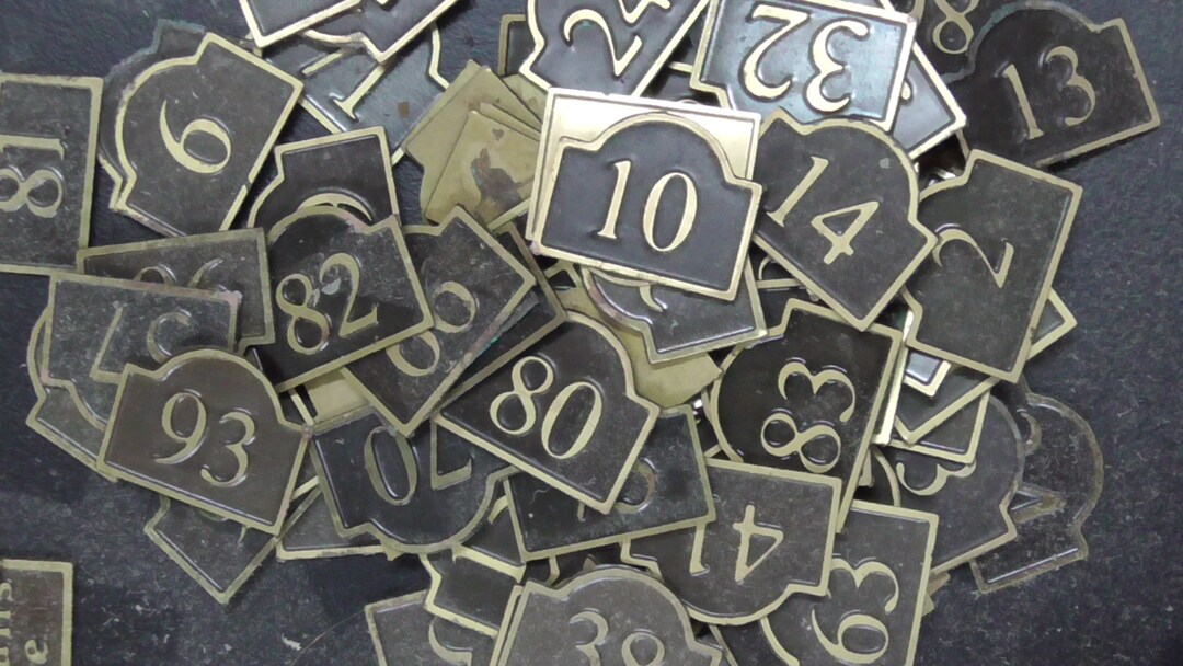 12th Scale House Number by Ironwork and Black Country Miniatures. Black ...