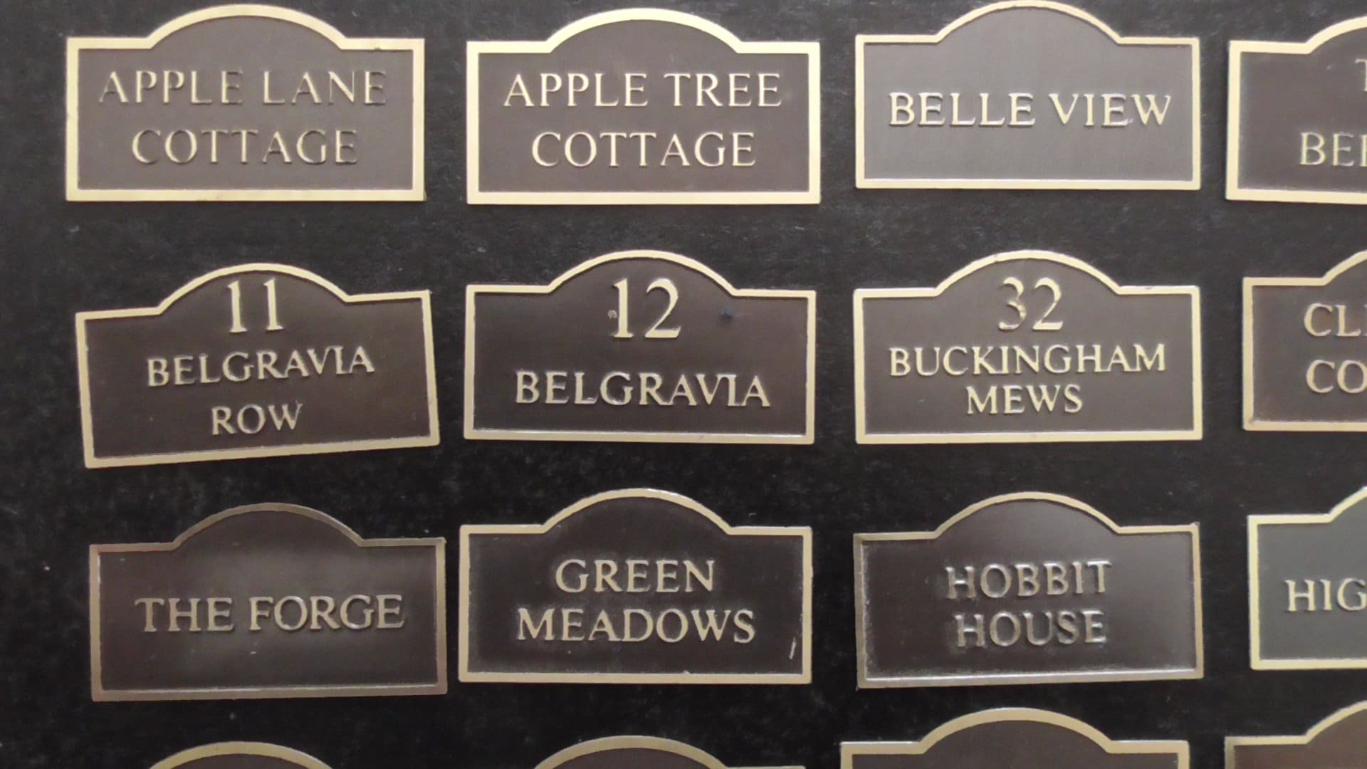 12th Scale House Name Signs 21 X38 by Ironwork and Black - Etsy UK