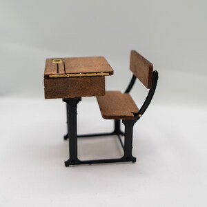 Miniature 1/12 Scale School Desk DIY Kit - Ironworks & Black Country ...