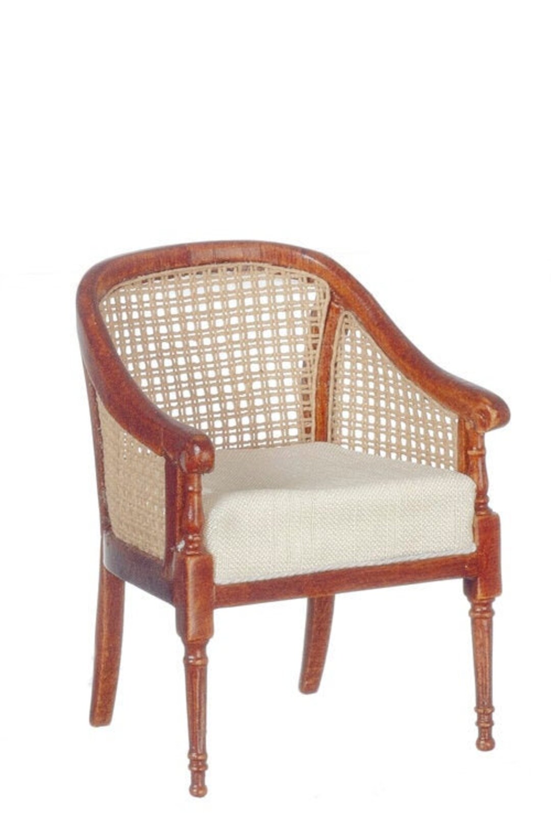 1/12 Scale Dolls House 1850 Rococo Tub Chair/walnut JJ06029WN - Etsy UK