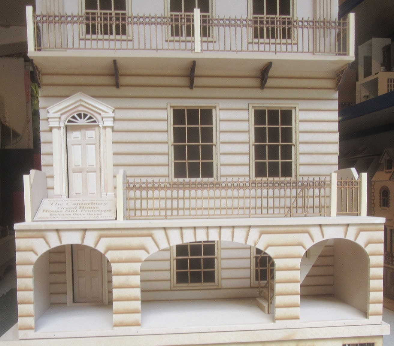 The Canterbury Town House KIT 12th Scale Doll House - Etsy UK