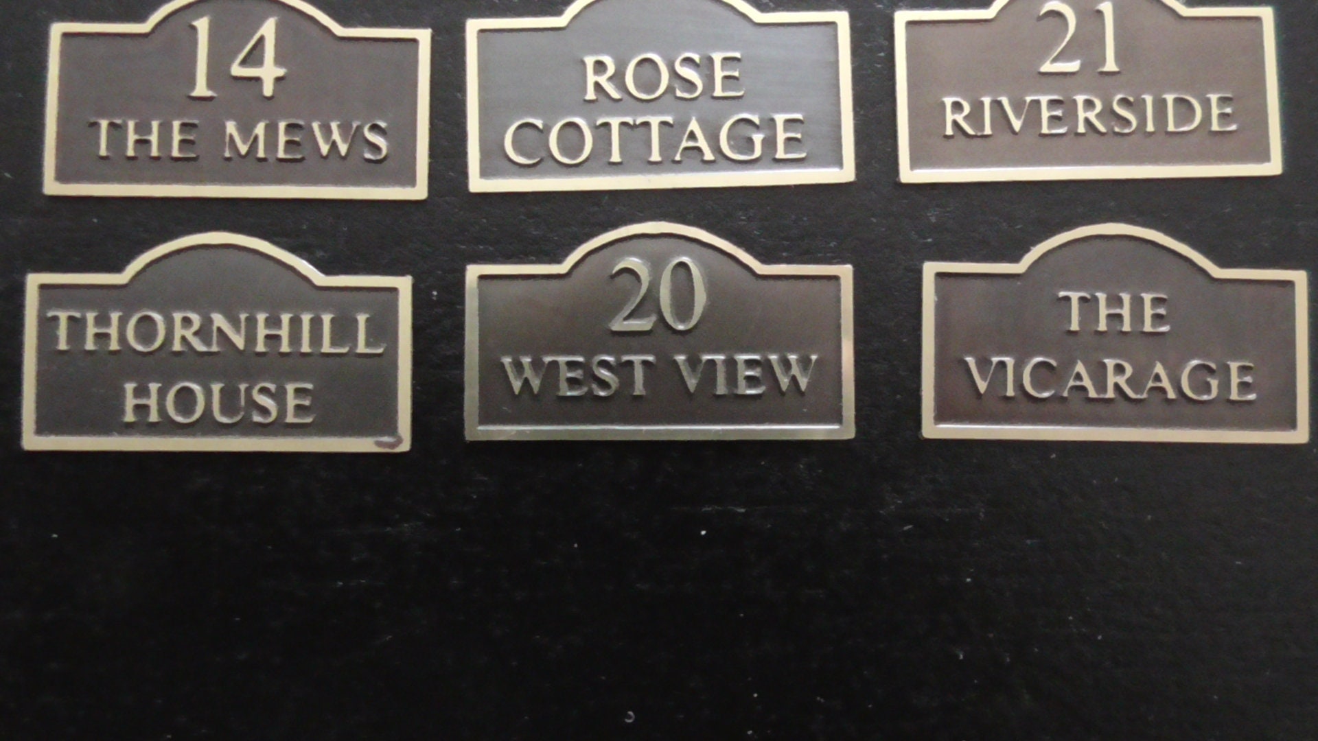 12th Scale House Name Signs 16 X 28 by Ironwork and Black Country ...