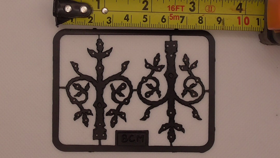 12th Scale False Door Hinges Large 55mm Long by Ironworks & Black ...