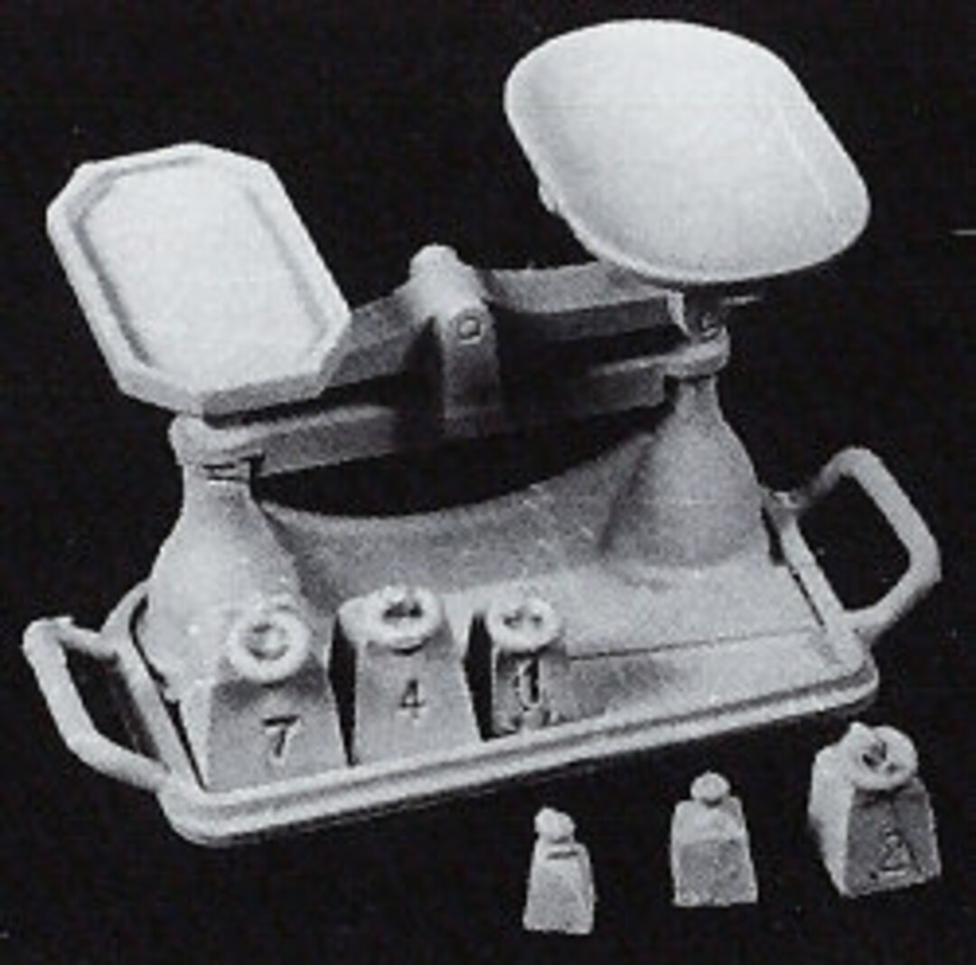 1/12 Scale Scales and Weights KIT DH042 - Etsy