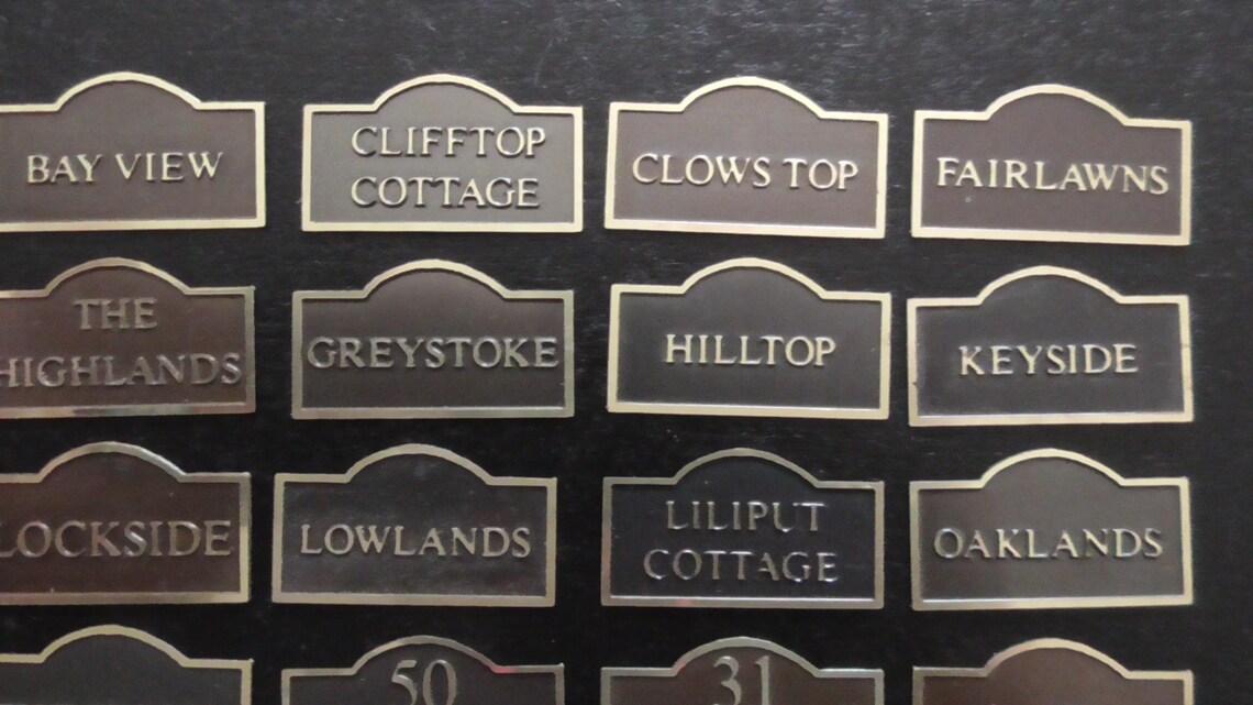 12th Scale House Name Signs 16 X 28 by Ironwork and Black Country ...