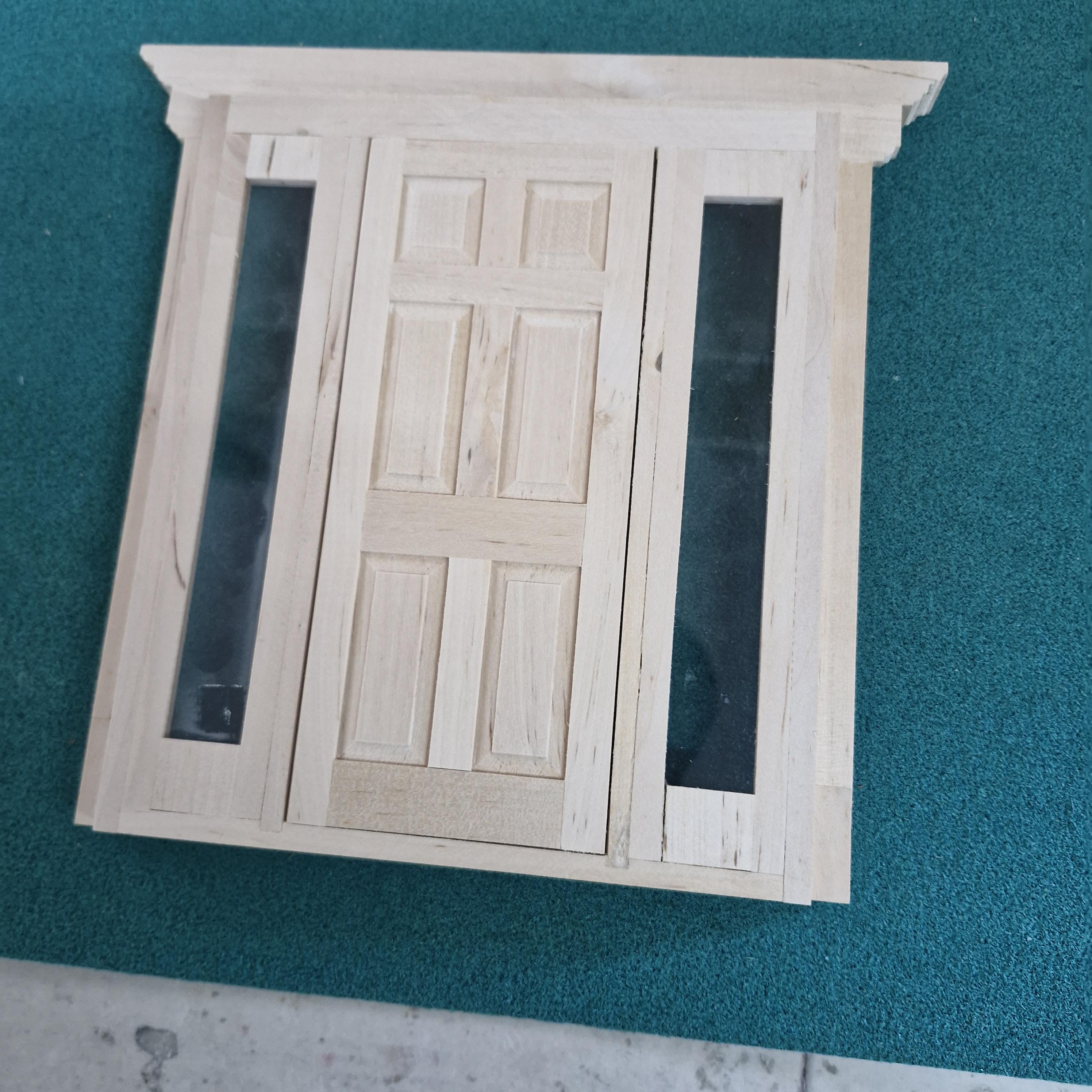 Dolls House 1:12 Scale Large Front Door With Fanlights DIY6010 - Etsy
