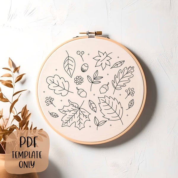 Acorn Embroidery - Etsy