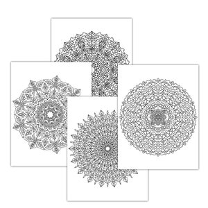 Volume 3 Mandala Coloring Book for Adults - Instant Download - PDF 30 ...