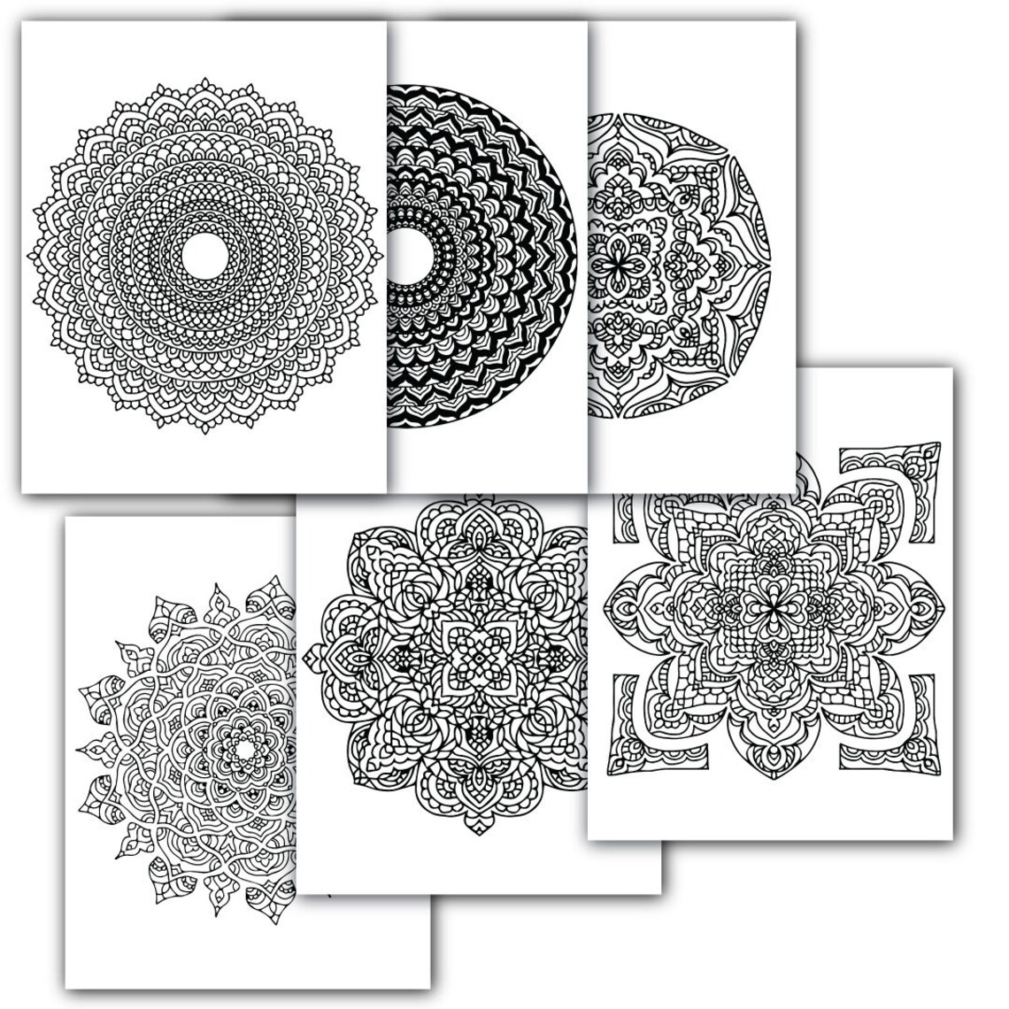 VOLUME 2 Mandala Coloring Book for Adults - Instant Download - PDF 30 ...