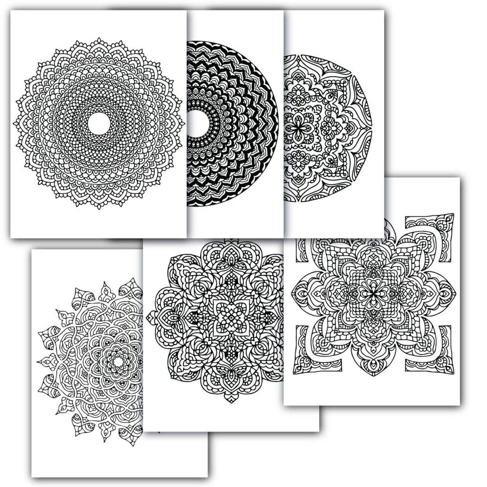 VOLUME 2 Mandala Coloring Book for Adults Instant Download - Etsy