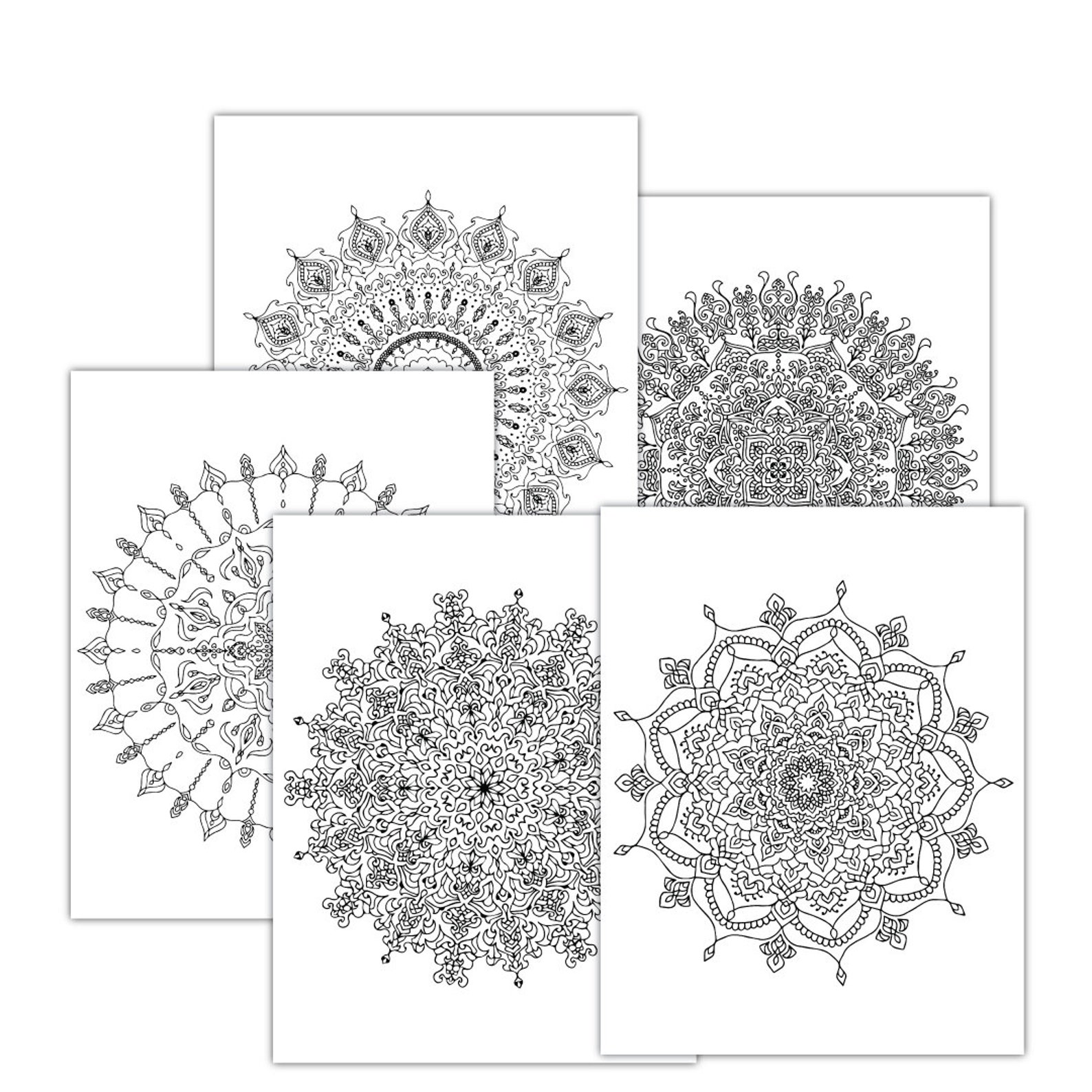 Volume 3 Mandala Coloring Book for Adults Instant Download | Etsy