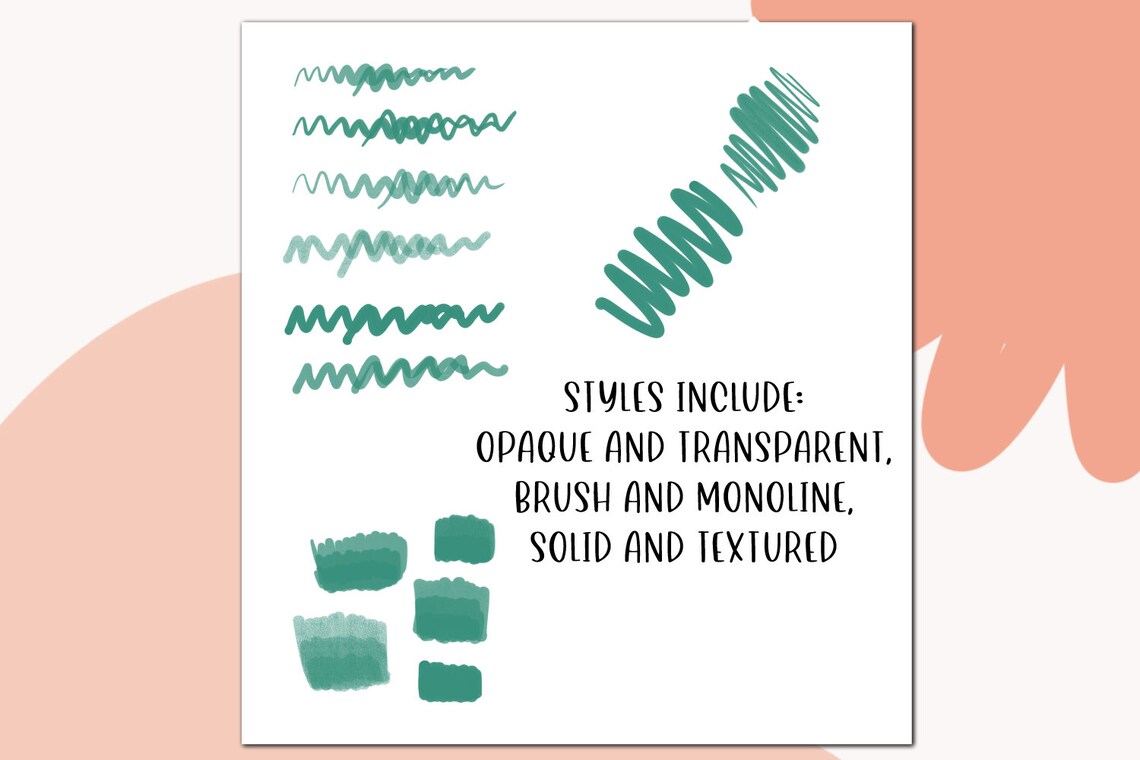 Procreate Brush Set 6 Brushes for Digital Coloring | Etsy