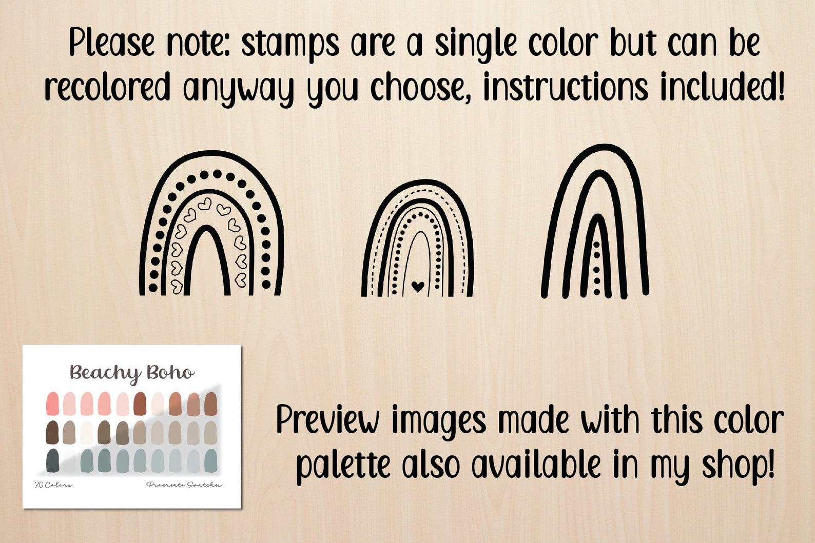 30 Procreate Rainbow Brush Set Boho Hand Drawn Rainbows - Etsy