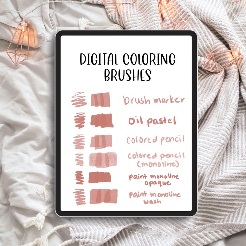 Colored Digital Stamps - Etsy