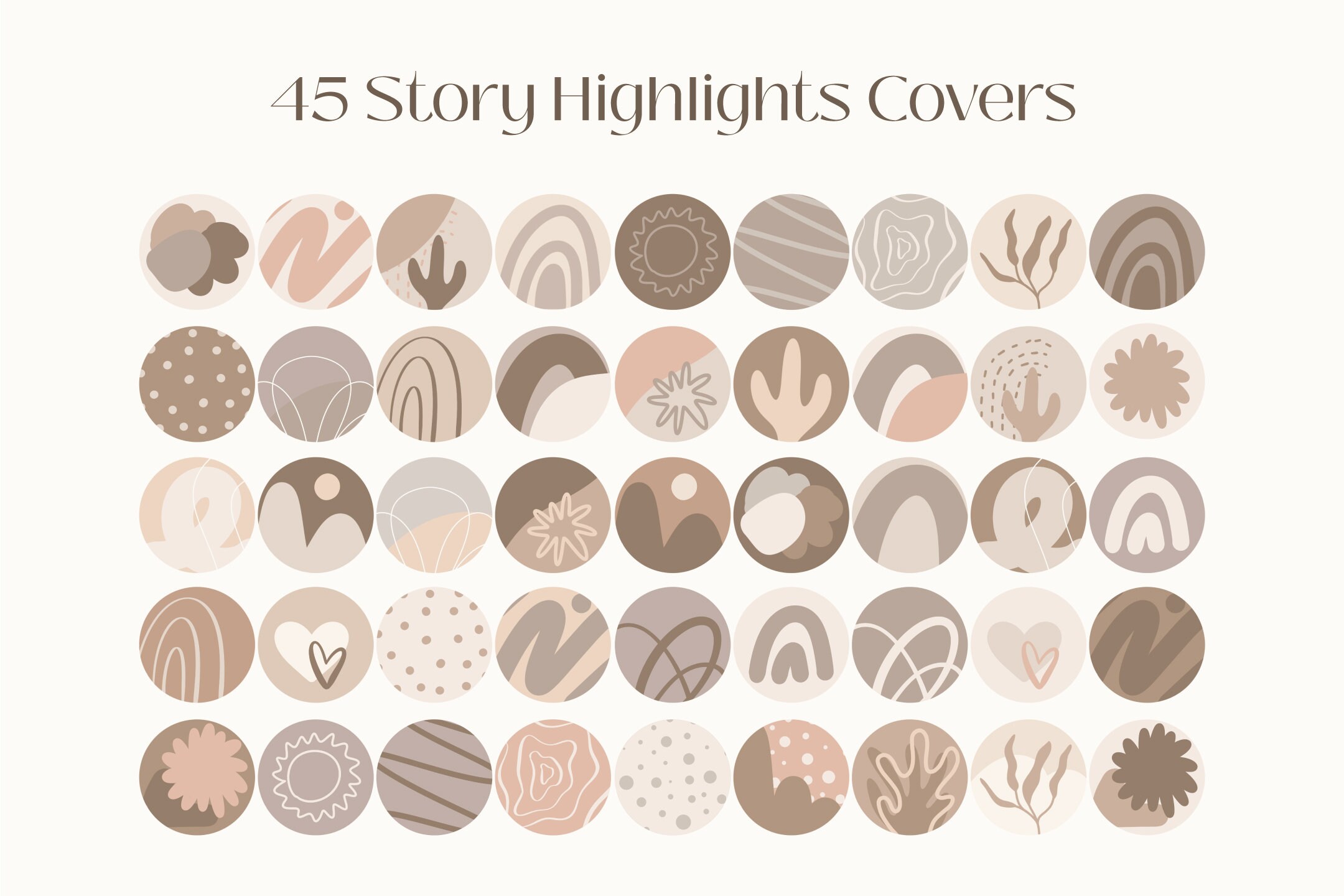 45 Instagram Story Highlights Covers 8 Story Backgrounds - Etsy