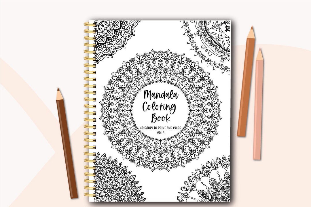 Volume 5 Mandala Coloring Book for Adults - Instant Download - PDF 30 ...