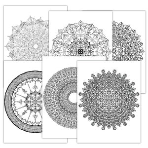 Volume 4 Mandala Coloring Book for Adults - Instant Download - PDF 30 ...