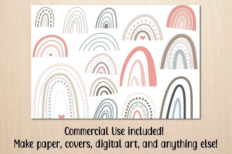 30 Procreate Rainbow Brush Set Boho Hand Drawn Rainbows - Etsy