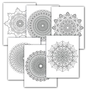 VOLUME 2 Mandala Coloring Book for Adults - Instant Download - PDF 30 ...