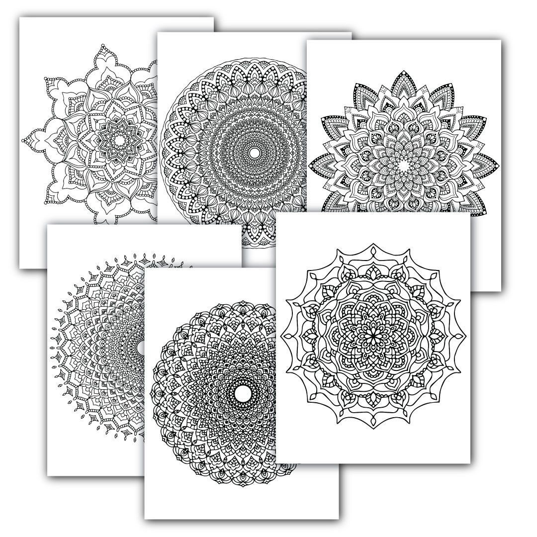 VOLUME 2 Mandala Coloring Book for Adults - Instant Download - PDF 30 ...