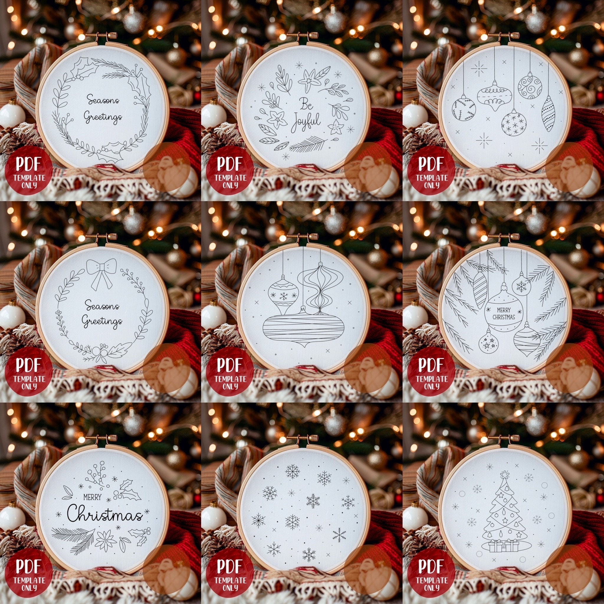 Complete Set of Embroidery Templates - Includes Future Releases - 400 ...