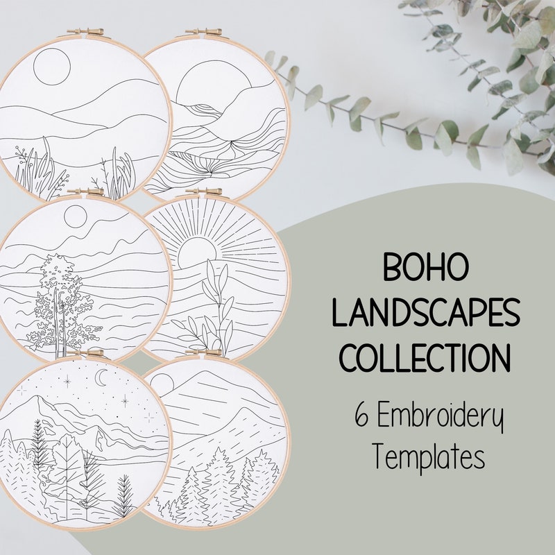 Embroidery Landscape - Etsy