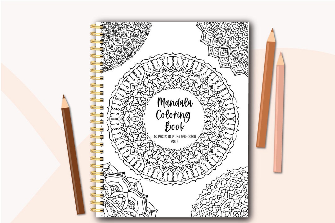 Volume 4 Mandala Coloring Book for Adults - Instant Download - PDF 30 ...