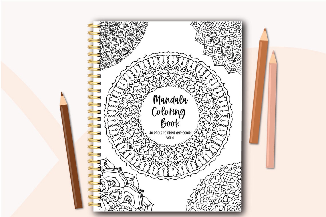 Volume 4 Mandala Coloring Book for Adults Instant Download - Etsy