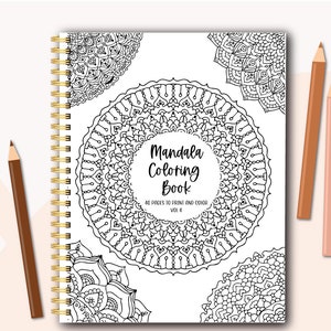 Volume 4 Mandala Coloring Book for Adults - Instant Download - PDF 30 ...