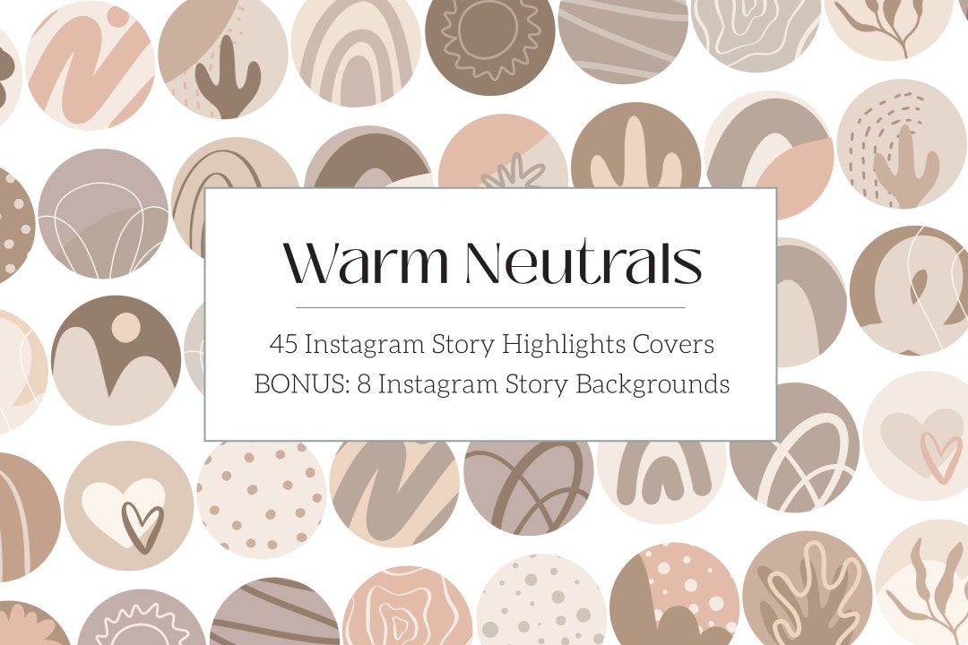 45 Instagram Story Highlights Covers 8 Story Backgrounds - Etsy