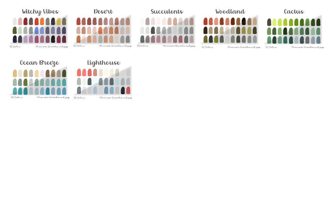 Complete Collection Procreate Color Palettes Set 27 Sets | Etsy