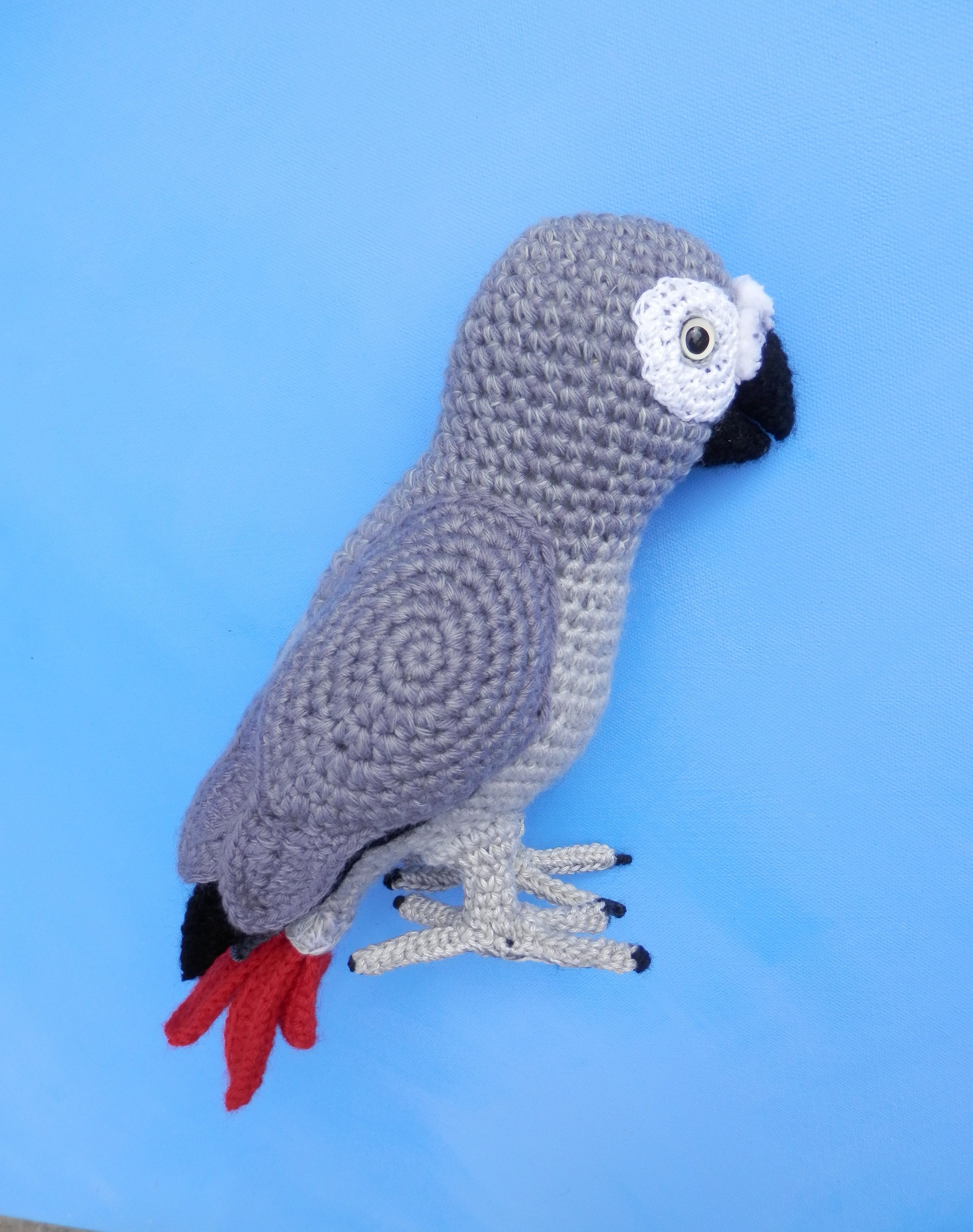 African Grey Parrot Crochet PATTERN USA Terms | Etsy